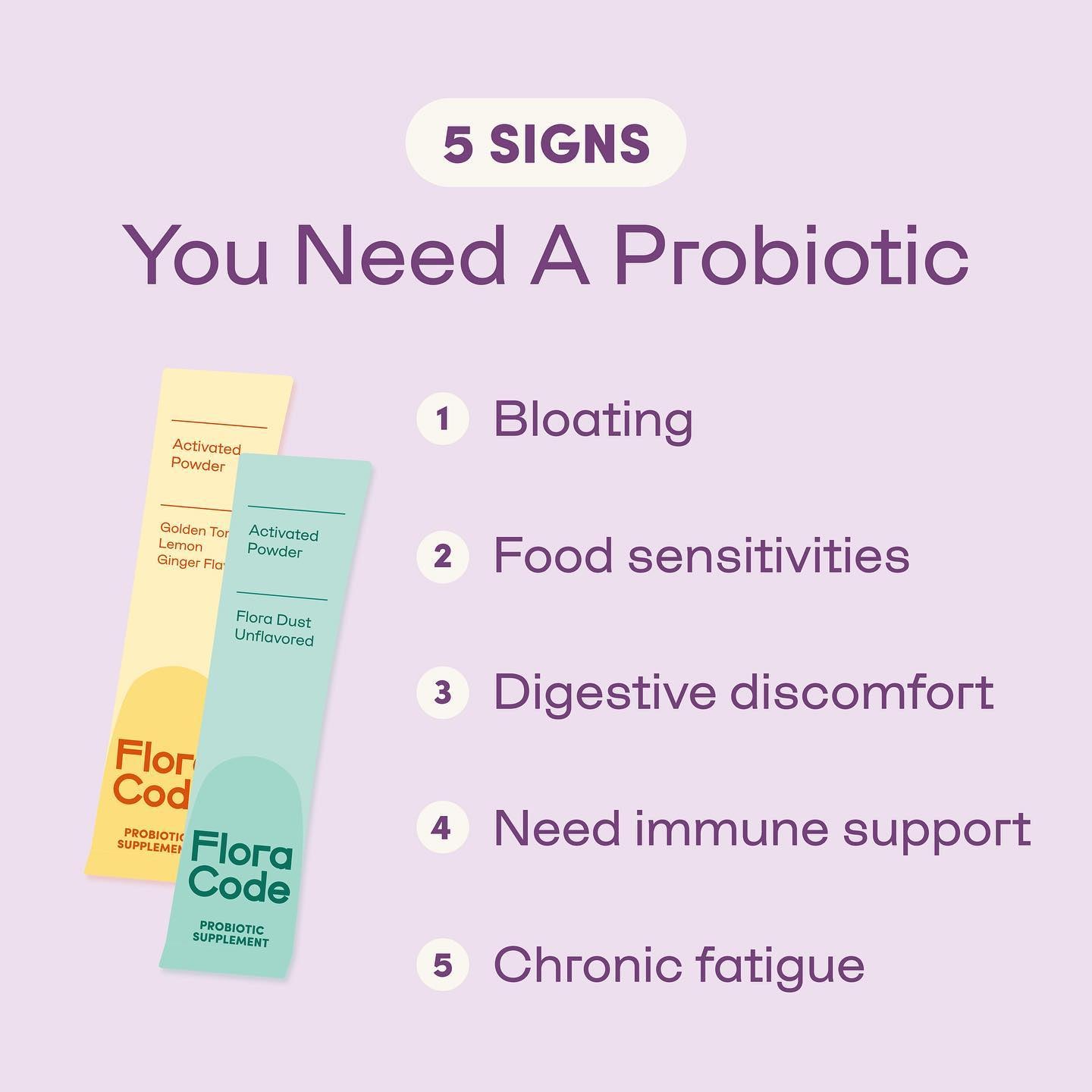 When to Take a Probiotic • 5 Signs You Need a Probiotic • Flora Code